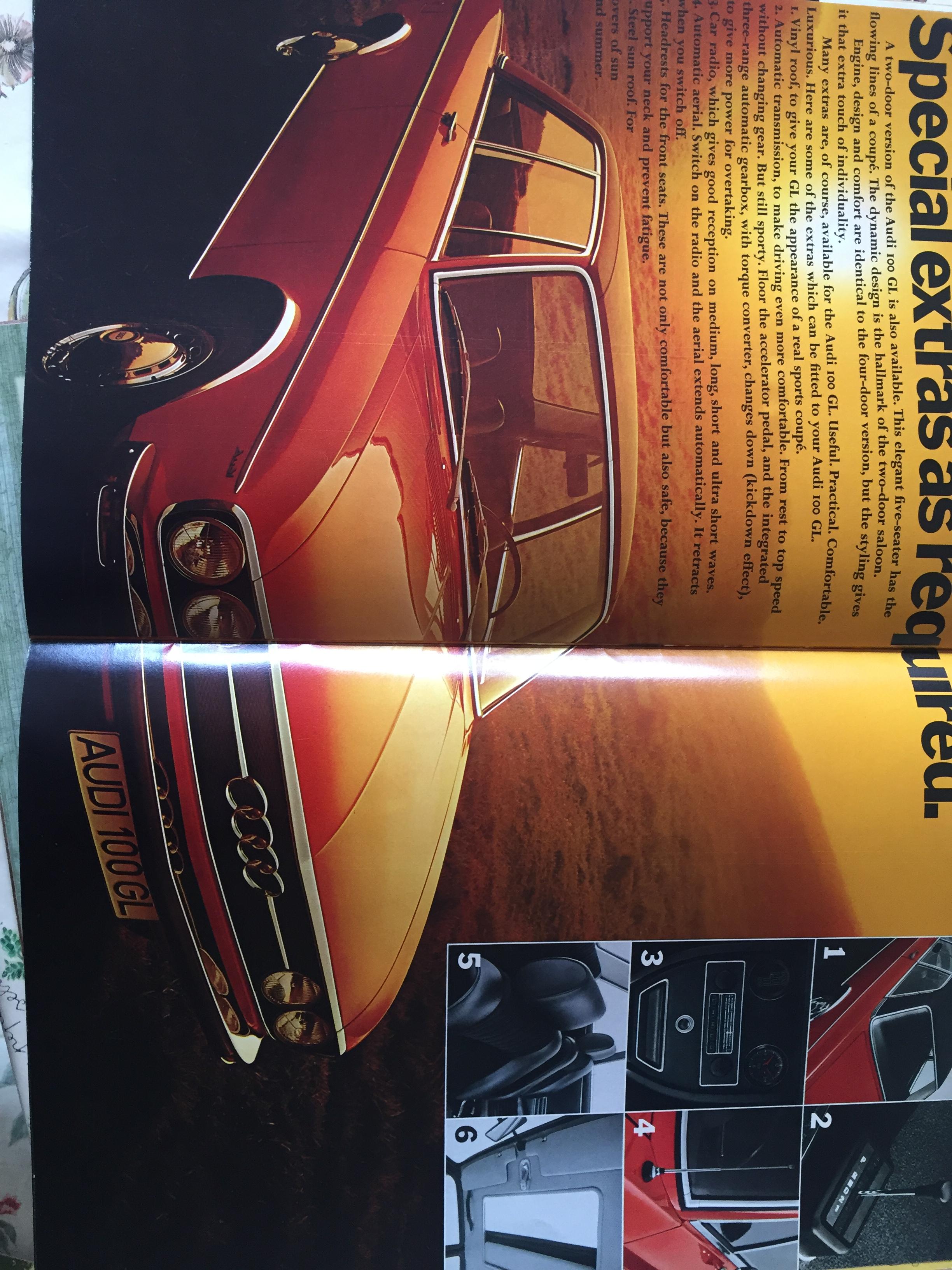 Audi 100 Brochures - Classic Audi Club - Audi Owners Club (UK)